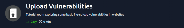 TryHackMe: Upload Vulnerabilities - Complete Walkthrough