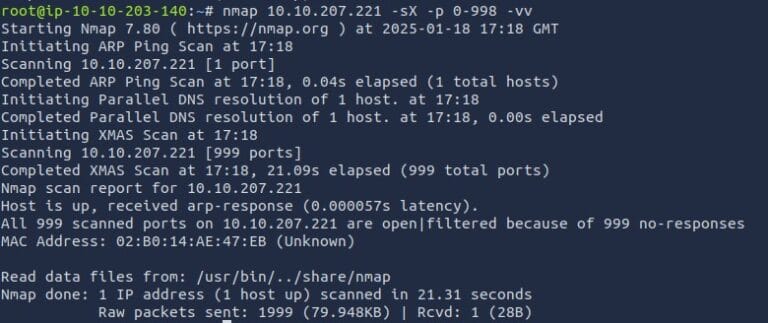 Mastering NMap: A Comprehensive TryHackMe Walkthrough