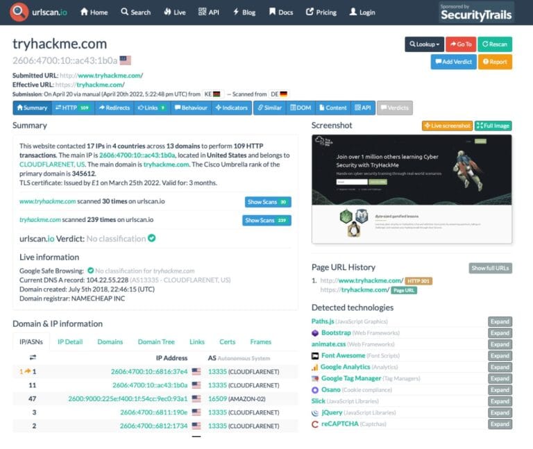 TryHackMe: Threat Intelligence Tools Walkthrough