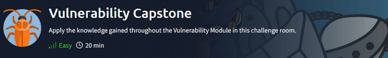 TryHackMe: Vulnerability Capstone - Complete Walkthrough