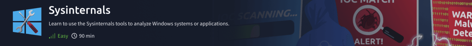 TryHackMe: Sysinternals Walkthrough (SOC Level 1)